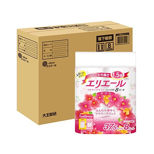 -/37.5メートル (x 32)/4902011825626・PatternName:1.5倍巻/ハーフケース品(4パック)・パッケージ個数:1・●トイレ空間を華やかに彩るフラワープリント 優雅な花の香り。