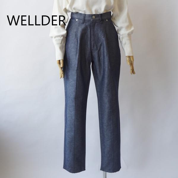 WELLDER｜ウェルダー Five Pocket Trousers　/WL21SP02【素材構成】コットン57%,リネン43%コットンリネンデニムツイルパンツです。テーパードタイプの5ポケットトラウザーズになります。前後のセンタークリース...