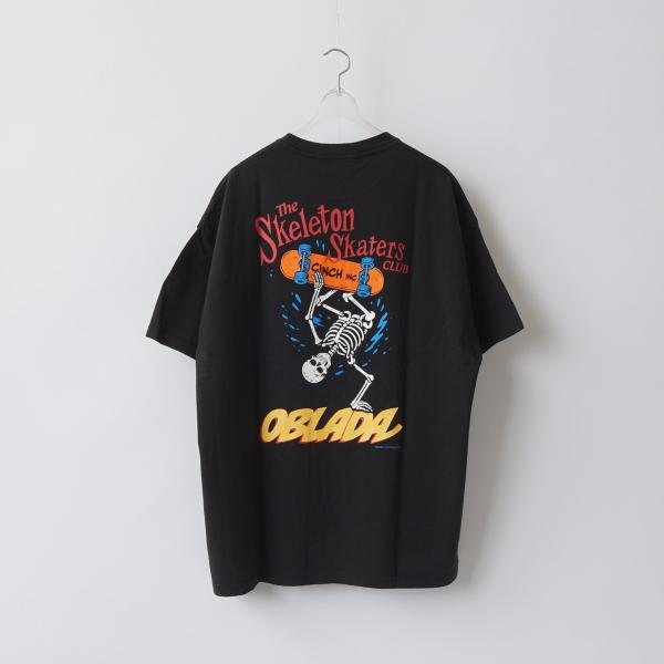 Oblada/オブラダ・Skeleton tee【素材構成】コットン100％存在感のあるバックプリントが目を惹く、半袖プリントTシャツ。古着ライクなグラフィックが雰囲気抜群で、ストリート感のあるスタイリングを演出します。ゆったりとしたビッグ...