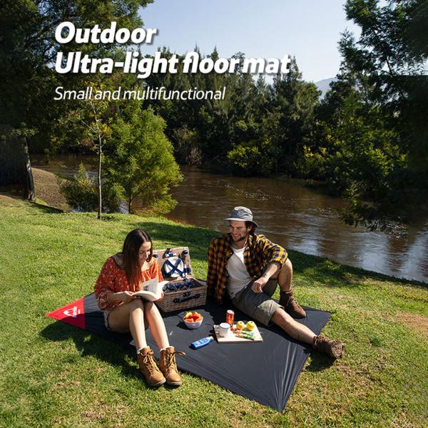 【防水性生地】20D両面シリコンチェック柄ナイロン布、両面防水、二重保護、耐磨耗性および耐引裂性表地。ロープ、ペグとポールで四隅 を持ち上げてカーテンを引っ張ると、雨を防ぐスクリーンタープになります。【両面防水加工】20Dの両面シルク塗布格...