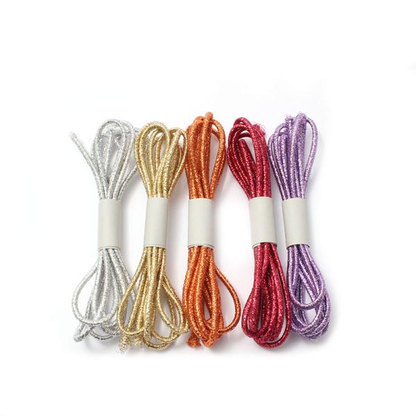 ■ゴム太さ：約２ｍｍ・長さ:約１００ｃｍ １本売り定番のロングカラーゴムにラメが登場使いたい分だけカットしてお使いいただけますオリジナルアクセサリー作りにも