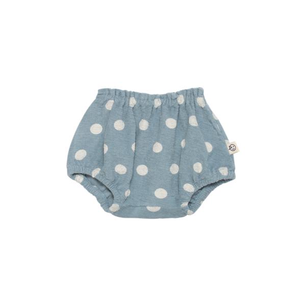 ソフトチョークテリー生地なので丈夫なのに柔らかくオーシャングリーンに白のドットプリントがかわいいブルマショーツタオル地にソフトゴムの裾なので着心地と触り心地も抜群です- 股下はポッパー開きで着脱◎※こちらの商品は在庫限りとなります。□カラー...