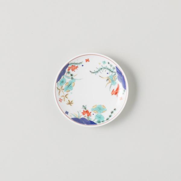 ・商品名：色絵 小皿・サイズ：φ10.5×H1.2cm・素材：磁器・色：マルチ・柄：ウーパールーパー・生産地：長崎県（波佐見焼）・メーカー：マルヒロ・備考：電子レンジ使用可。※食器洗い乾燥機では使用しないでください。洗剤に含まれている成分や...