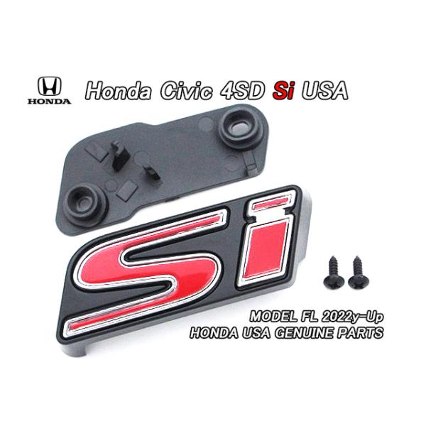 【商品名】北米(US)ホンダ.シビック.セダン純正エンブレム＊フロント"Si"マーク＊北米(US)2022年-2024年モデル【該当-車種】ホンダ.シビック.ハッチバック＊FL系 令和03年09月-令和08年現行【該当-注釈】＊北米(US)...