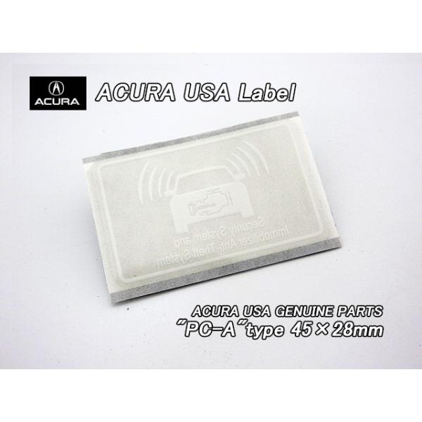 【商品名】北米(US)ホンダ純正ラベル"セキュリティコーション"＊PC-Aタイプ "Immobilizer &amp; Security Caution"＊別名:コーションステッカー/インフォメーションシール＊ドアガラス用【適合-車種】北米...