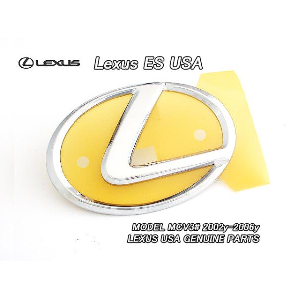 【商品名】レクサスES300/ES330純正エンブレム-リア"L"マーク＊北米(US)2002年-2006年モデル(前期型・後期型)【適合車種】トヨタ.ウィンダム3.0X/3.0G＊30系(MCV30) 平成13年08月-17年11月(前期...