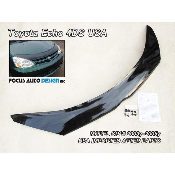 【商品名】北米(US)トヨタ.エコ.セダン社外フードプロテクター"Form Fit"＊別名:バグガード/バグシールド/フードディフレクター＊北米(US)2003年-2005年モデル(後期型)【適合車種】トヨタ.プラッツ1.5X/1.5F/1...