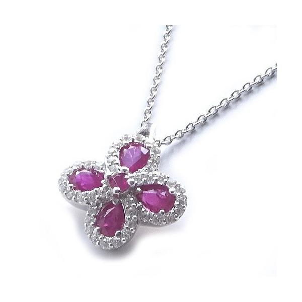 14014◆本体：SILVER925/総重量約2.7ｇ◆大きさ：縦横約16mm×13mm（金具含む）◆天然ルビー：合計0.94ct◆取り巻きCZ：0.52ct◆チェーン/SILVER925小豆40ｃｍ☆☆☆＝おすすめポイント♪☆☆☆真紅の天...