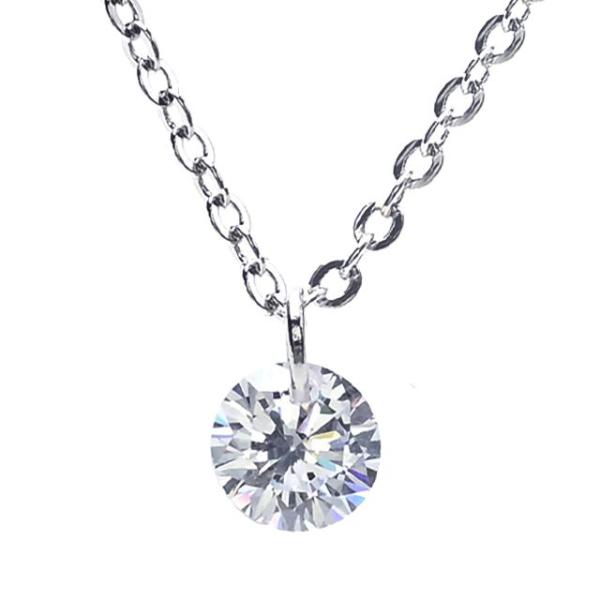 9247◆トップサイズ：ジルコニア直径：6mm（0.78ct）◆材質：キュービックジルコニア◆チェーン長さ：48cm◆材質：チェーン・磁気カプセル：真鍮（金属メッキ）、ネオジウム磁石（150mT）×2◆医療機器認証番号／225AGBZX00...