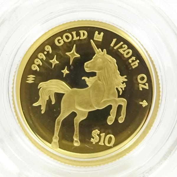 UN2000_2025◆ユニコーン金貨：1/20oz $10◆品位：K24 (99.99%) 純金◆サイズ直径:約16mm◆重量：1.417g (1/20オンス)◆発行：クック諸島政府◆発行年：2025年※品保証書・クリアケース・専用ボック...