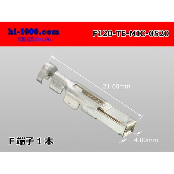 TE Connectivity MIC (マルチインターロックコネクタ)シリーズ表記はターミナル1本の価格です。■電線適応サイズ　0.5-2.0mm2■電線被服外径　　2.2-3.4mm