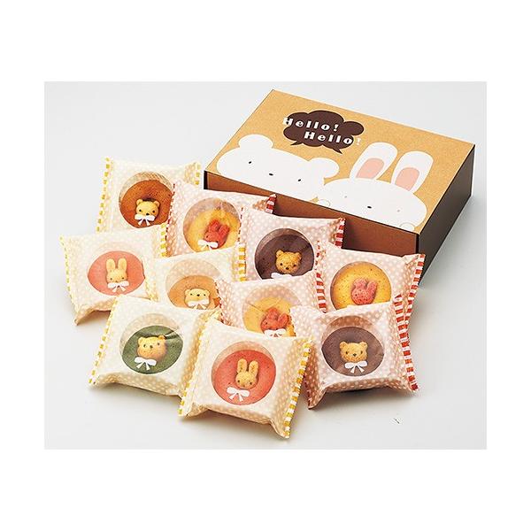 いろとりどりなドーナツのまんなかに、かわいらしいウサギとクマをデザインした美味しい＆かわいい焼ドーナツです。見た目のかわいらしさはもちろん、しっとりとした食感に、きっとあなたもトリコになること間違いなし♪各種贈り物に最適な、キュートでユニー...