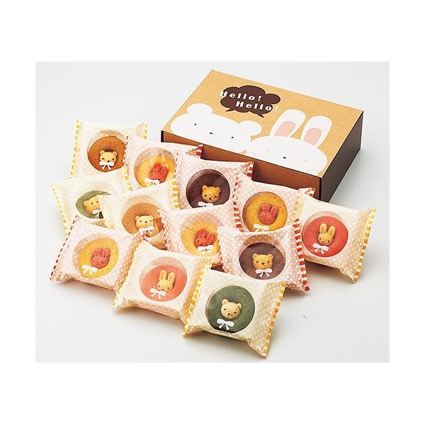 いろとりどりなドーナツのまんなかに、かわいらしいウサギとクマをデザインした美味しい＆かわいい焼ドーナツです。見た目のかわいらしさはもちろん、入ったしっとりとした食感に、きっとあなたもトリコになること間違いなし♪各種贈り物に最適な、キュートで...