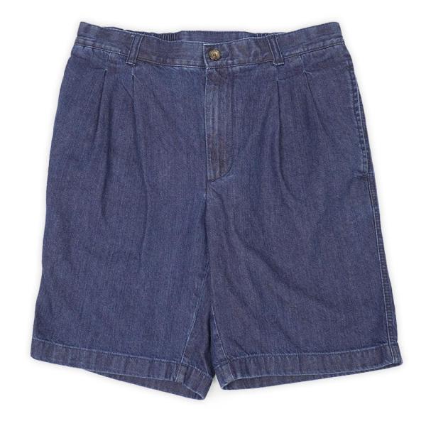 商品名：ROUNDTREE＆YORKE 00s 2タック デニムイージーショーツ USA ヴィンテージ アメリカ 古着 ショートパンツ (-2808)表記サイズ：W34実寸サイズ：胴囲/ウエスト:80-88cm  股下/レングス:22cm ...