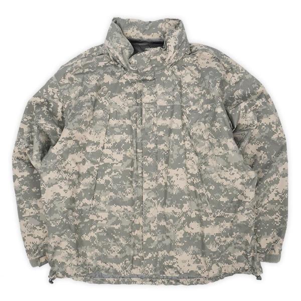 商品名：米軍実物 US.ARMY ECWCS GEN3 Level6 ACU ゴアテックス ジャケット ミリタリー デジカモ (-8684)表記サイズ：MEDIUM-REGULAR実寸サイズ：着丈(襟元から裾):75cm  身幅(脇下から脇...