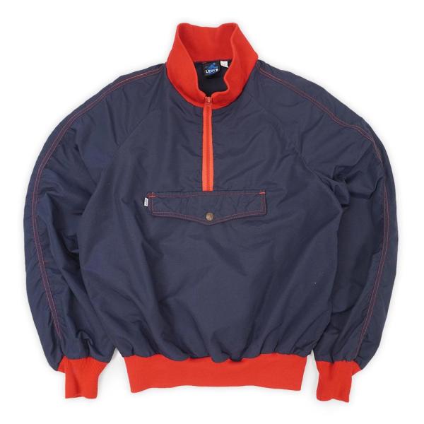 商品名：スキーリーバイス SKI Levi's 70s プルオーバージャケット アノラック ヴィンテージ USA 古着 (-8863)表記サイズ：M実寸サイズ：着丈(襟元から裾):65cm  身幅(脇下から脇下):60cm  袖丈(脇下から...
