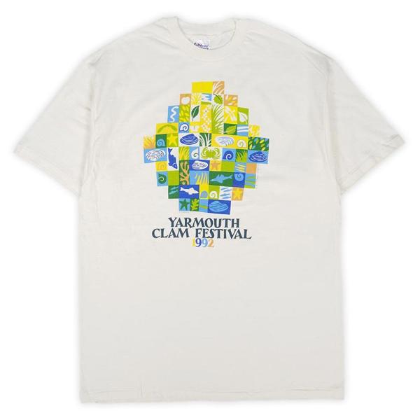 商品名：未使用 リバティーグラフィックス LIBERTY GRAPHICS 90s プリントTシャツ HANES BEEFY USA製 (-1645)表記サイズ：XL実寸サイズ：着丈(襟元から裾):83cm  身幅(脇下から脇下):59cm...