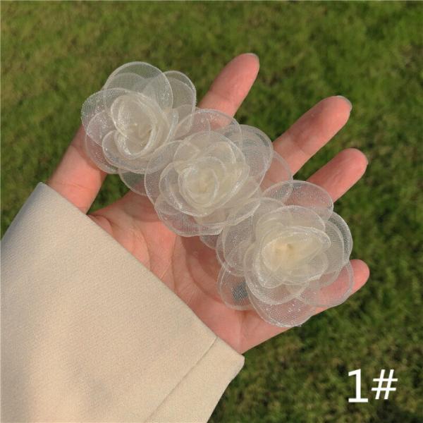 バレッタ ホワイトローズエレガントバレッタ 送料無料 20代 30代 40代 50代 プチプラ かわいい 大人 お出かけ アクセ ...