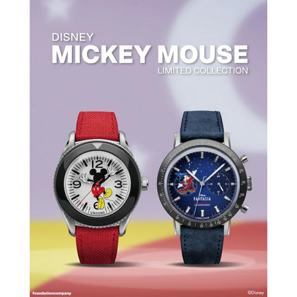 ディズニーとの公式コラボレーションによって生まれた、UNDONEの特別な2モデル。「GUESS WHO’S BACK」は、クラシカルな文字盤に背を向けたミッキーマウスを大胆に配置し、裏蓋では振り返る姿をスケルトン仕様で表現した遊び心あふれる...