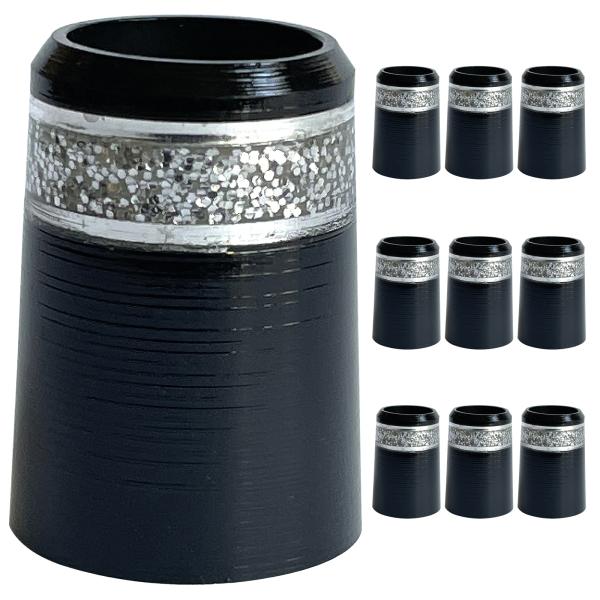 【素材】高品質のセルロイド製、１０個セットをオリジナルBOXに梱包して発送いたします。【デザイン】もはや定番！？人気の高い高級感のあるラメタイプ、赤/青/銀/緑（レッド/ブルー/シルバー/グリーン）と、スタンダードな２ラインタイプをご用意し...