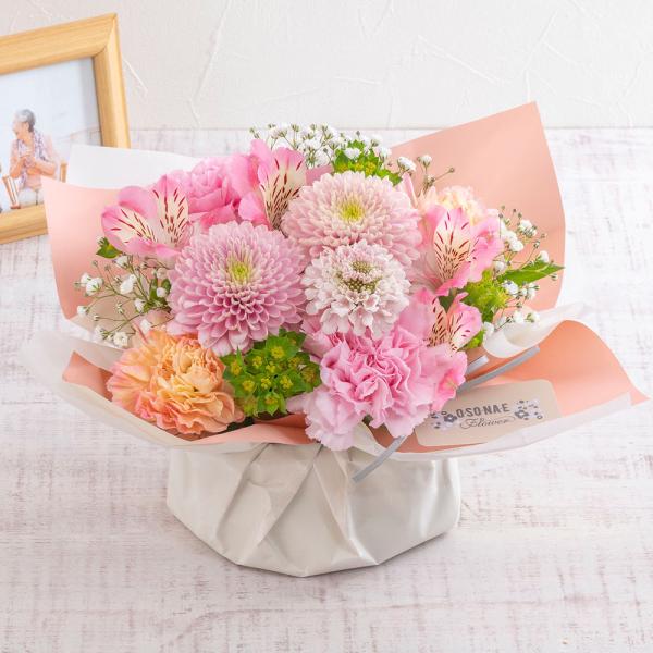 ■お届け2026/4/1 から 2026/5/31まで 3日後以降でご指定可■注文締切2026/05/28　14:00まで【お供え用】「O・SO・NA・E flower」は、日比谷花壇が考える新しいお供えのスタイル。うつりゆく季節に合わせて...