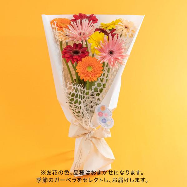 ■お届け2026/4/1 から 2026/4/30まで 5日後以降でご指定可■注文締切2026/04/25　14:00までガーベラは「希望」や「前向き」という花言葉を持ち、新生活が始まる4月にぴったりの花材です。4月の新しい毎日に、パッと咲...
