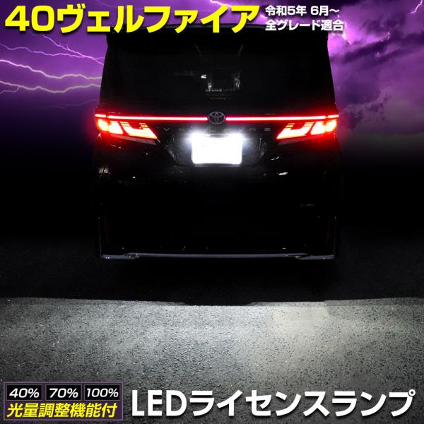 40系 ヴェルファイア専用　ライセンスユニット  VELLFIREカラー：ホワイト【保証期間】商品到着から一年間［初期不良7日間含む］製品取付・取り外しの際に生じた工賃は保証対象外となります。(製品初期不良の場合でも工賃負担はいたしません)
