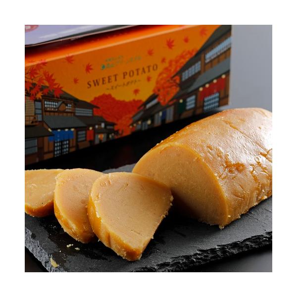 パッケージにこだわり、夏と秋の飛騨高山の町並みを一緒に表現してみました。食べ応えがありそうですが、甘さも程よく控えめでペロリと頂けます。内容量　1個