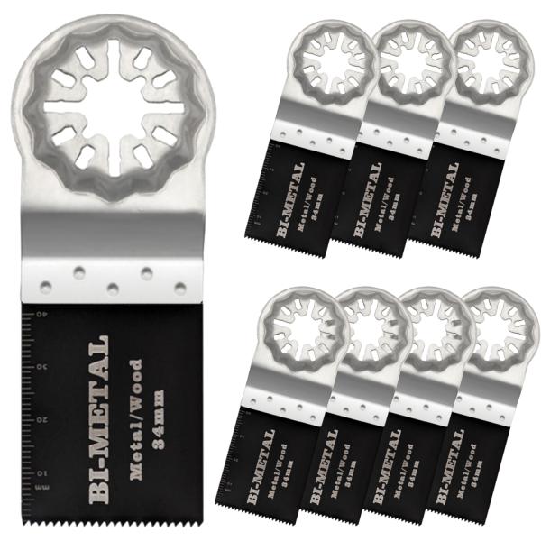 ●【STAR LOCK】 スターロック対応 OIS規格対応マルチツール替刃。●【バイメタル】解体・リフォーム作業に最適なバイメタル刃（BIM）●刃幅:34mm 刃長:40mm 刃厚:0.8ｍｍ　スタンダードサイズ。※ご購入前に必ずご確認くだ...