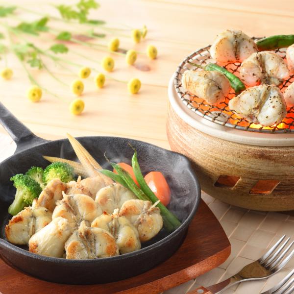 日本海産の天然まふぐの身をやさしい塩味で調味しました。焦がさない程度に焼いてお召し上がりください。また、フライや天ぷらなどにもご利用いただけます。商品内容：国産真ふぐ焼きふく　400g（200g×2）保存方法：冷凍365日　※クロネコヤマト...