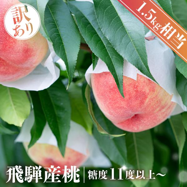 【商品】訳あり飛騨産 桃【商品内容】桃 糖度11度 以上 1.5kg【商品説明】飛騨のつむぎ果樹園が大切に育てた、とっておきの桃有名な産地は沢山ありますが、飛騨の桃は知られざる名産地糖度が高く、ジューシーでとろける美味しさです是非一度食べて...