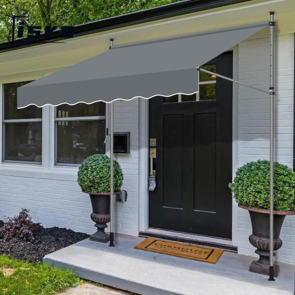 【高品質の素材】突っ張り式サンシェードのフレームは 丈夫な鋼材で作られています。抗紫外線、防汚性、防水性のあるポリエステルとPUコーティングにより、日よけは屋外での使用に最適です。また、生地は洗濯でき、汚れた場合は簡単にクリーニングできます...