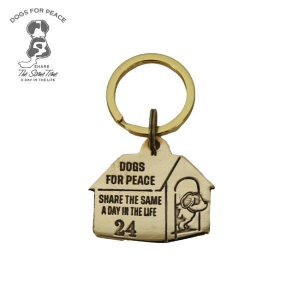 DOGS FOR PEACE ドッグスフォーピース DOG HOUSE CHARM ドッグハウスチャーム 960001 【 ペット 首輪 雑貨 キーホルダー バッグ 真鍮 】【メール便・代引不可】