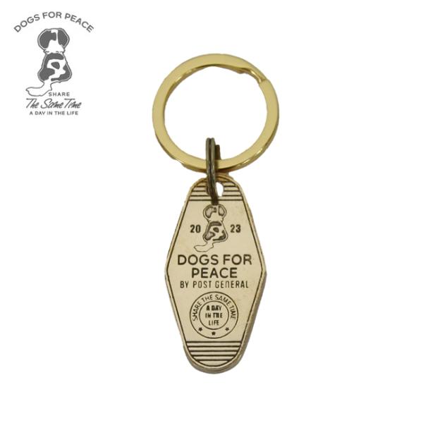 DOGS FOR PEACE ドッグスフォーピース MOTEL KEY CHARM モーテルキーチャーム 960002 【 ペット 首輪 雑貨 キーホルダー バッグ 真鍮 】【メール便・代引不可】