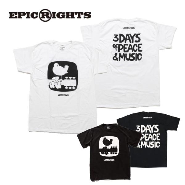 EPIC RIGHTS エピックライツ WOODSTOCK 3DAYS ウッドストック3デイズ EP-25W.STOCK-01 【 半袖 トップス Tシャツ バンドT ロックT ロックバンド アウトドア 】