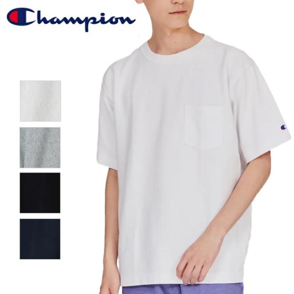 Champion チャンピオン Reverse Weave Short Sleeve Pocket T-Shirt リバースウィーブショートスリーブポケットTシャツ C3-Z319 【 半袖 トップス コットン 綿100％ リラックスフィッ...