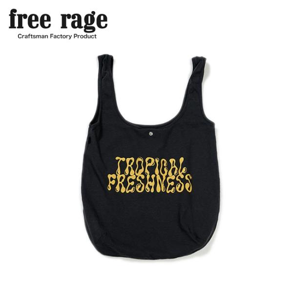 free rage フリーレイジ リサイクルコットンエコバッグ (TROPICAL FRESHNESS) 225AK222A 【 カバン 折り畳み コンパクト 買い物 アウトドア 】【メール便・代引不可】