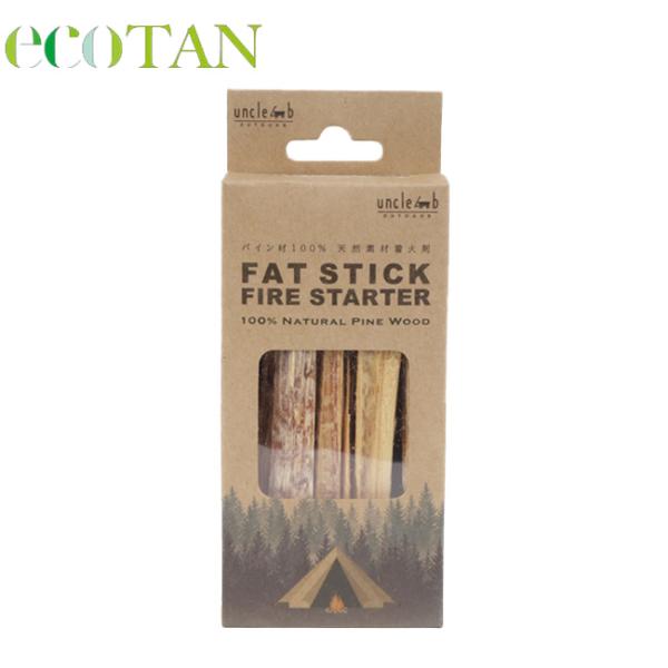 uncle b アンクルビー ボンド商事 ecoTAN FAT STICK FIRE STARTER 【 eco炭 着火剤 キャンプ アウトドア 】【メール便・代引不可】