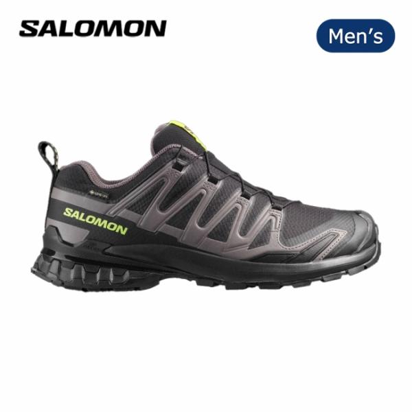 SALOMON サロモン XA PRO 3D V9 GORE-TEX XAプロ3DV9ゴアテックス Black/Dark Gull Gray/Acid Lime L47987300 【 靴 スニーカー シューズ 防水 トレイル メンズ ラン...