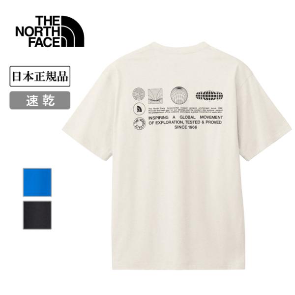 THE NORTH FACE ザ・ノース・フェイス S/S FD Globe Grid Cotton Tee ショートスリーブフラッシュドライグローブグリッドコットンティー NT32550 【 トップス 半袖 Tシャツ アウトドア 日本正規...