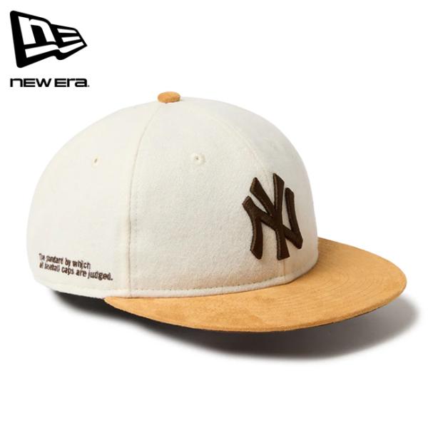 NEWERA ニューエラ RC 9FIFTY ニューヨーク・ヤンキース オフホワイト マスタードスウェードバイザー 14667630 【 帽子 レザーストラップ キャップ アウトドア 】