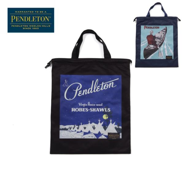 PENDLETON ペンドルトン Poster Drawbag ポスタードローバッグ PDT-000-251037 【 カバン 手提げ サブバッグ お出かけ アウトドア キャンプ 】【メール便・代引不可】