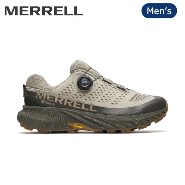 MERRELL メレル AGILITY PEAK 5 BOA GORE-TEX アジリティーピーク5ボアゴアテックス Beluga/Diorite J068699 【 メンズ スニーカー 靴 軽量 防臭加工 透湿防水 通気性 トレイル ラン...