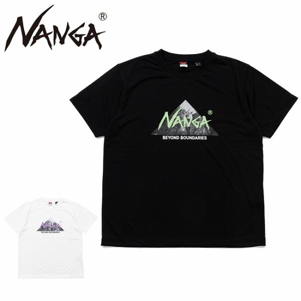 NANGA ナンガ BEYOND BOUNDARIES TEE ビヨンドバウンダリーズティー 26SZ-022 【 別注 トップス 半袖 吸水 速乾 タウンユース アウトドア 】【メール便・代引不可】