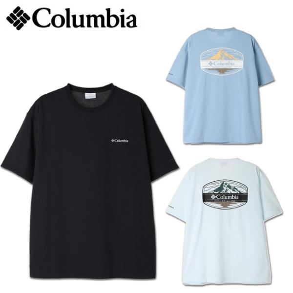 Columbia コロンビア Sunrise Strait OFZ Graphic SS Tee サンライズストレイトオムニフリーズゼログラフィックショートスリーブティー PM0950 【 トップス 半袖 Tシャツ 吸湿速乾 UVカット ア...