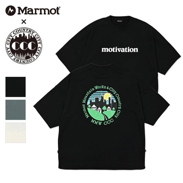 Marmot×CITY COUNTRY CITY マーモット×シティーカントリーシティー MMWCCC Feel up T-shirt_motivation フィールアップTシャツ_モチベーション MTSS26MST303CC 【 コラボ ...