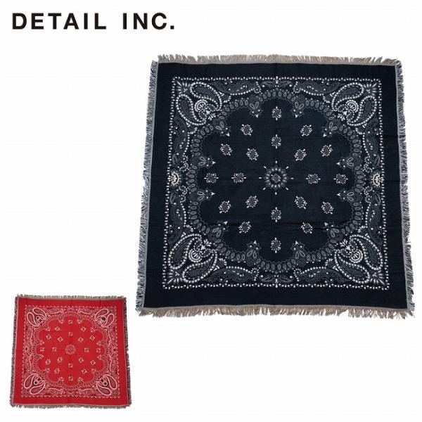 DETAIL ディテール Bandana Throwket Paisley バンダナスローケットペイズリー 3742PBLK/3742PRD 【 インテリア ピクニック ラグ マット アウトドア 】