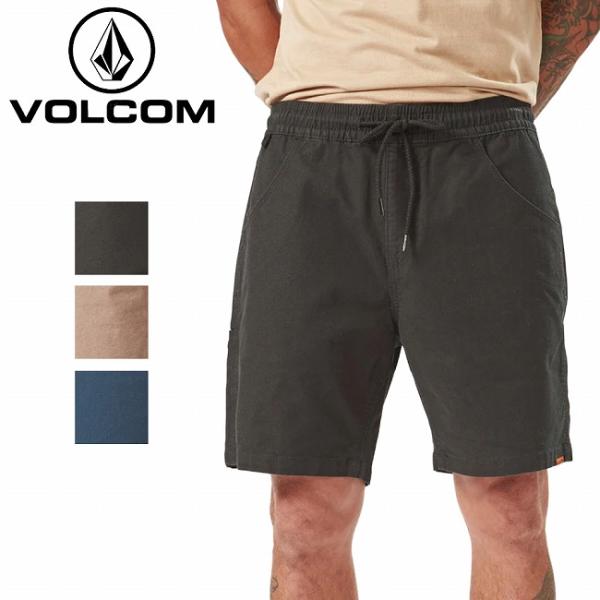 VOLCOM ボルコム Workwear Caliper Elastic Waist Shorts ワークウェアキャリパーエラスティックウエストショーツ A1002005 【 ボトムス ショートパンツ ショーパン ハーフパンツ 短パン リラ...