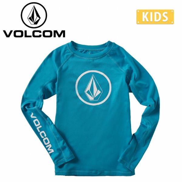 VOLCOM ボルコム Big Boys Lido Solid Long Sleeve UPF 50 Rashguard ビッグボーイズリドソリッドロングスリーブUPF50ラッシュガード C9312302 【 キッズ 子ども UVカット サ...