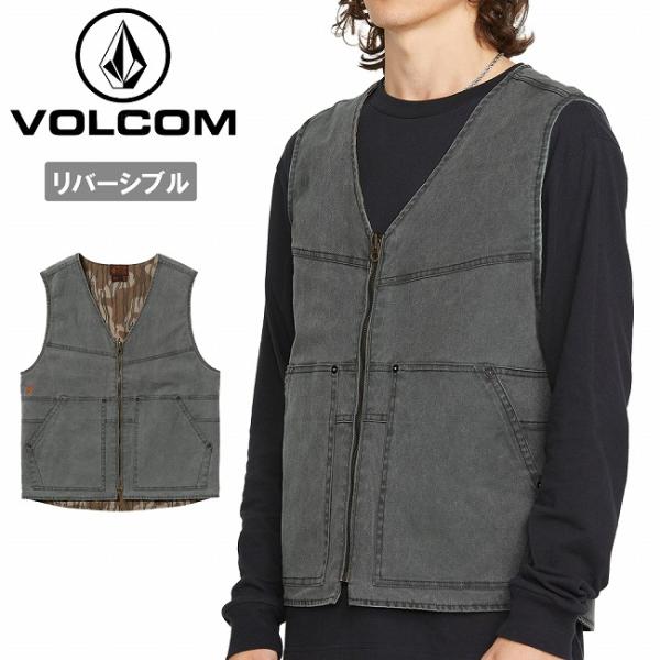VOLCOM ボルコム Operators Vest オペレーターズベスト BNL A1812500 【 アウター 防寒 リバーシブル タウンユース ワークウェア キャンプ アウトドア 】
